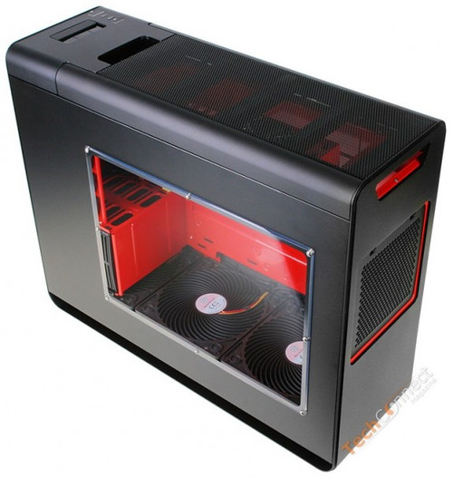 红黑组合 银欣推出垂直风道FT02限量版_硬件_科技时代_新浪网