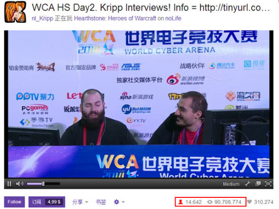 国外玩家关注WCA直播登上twitch推荐榜_电子竞技_新浪游戏_新浪网