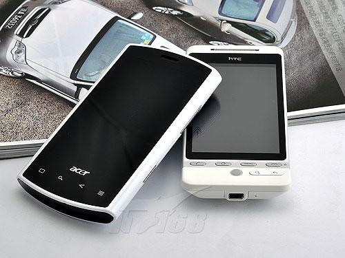 大屏触控 Acer S100/HTC Hero对比图_手机_科技时代_新浪网