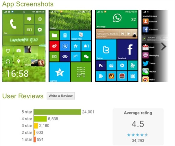 模仿WP8 UI的安卓应用下载量突破100万_软件学园_新浪科技_新浪网