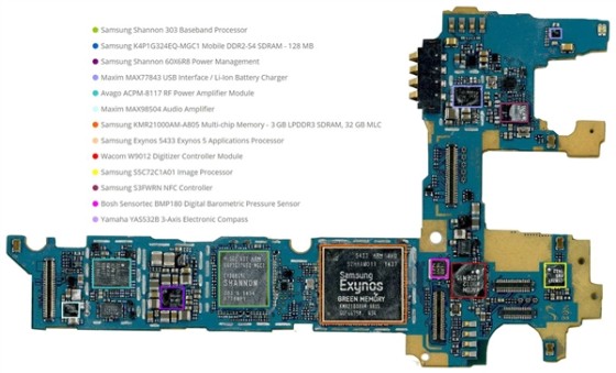 三星Galaxy Note 4拆解：采用自家基带芯片|三星|Note_手机_新浪科技_新浪网
