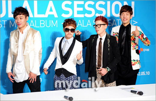韩国音乐组合ULALA SESSION新专辑发布会(图)_影音娱乐_新浪网